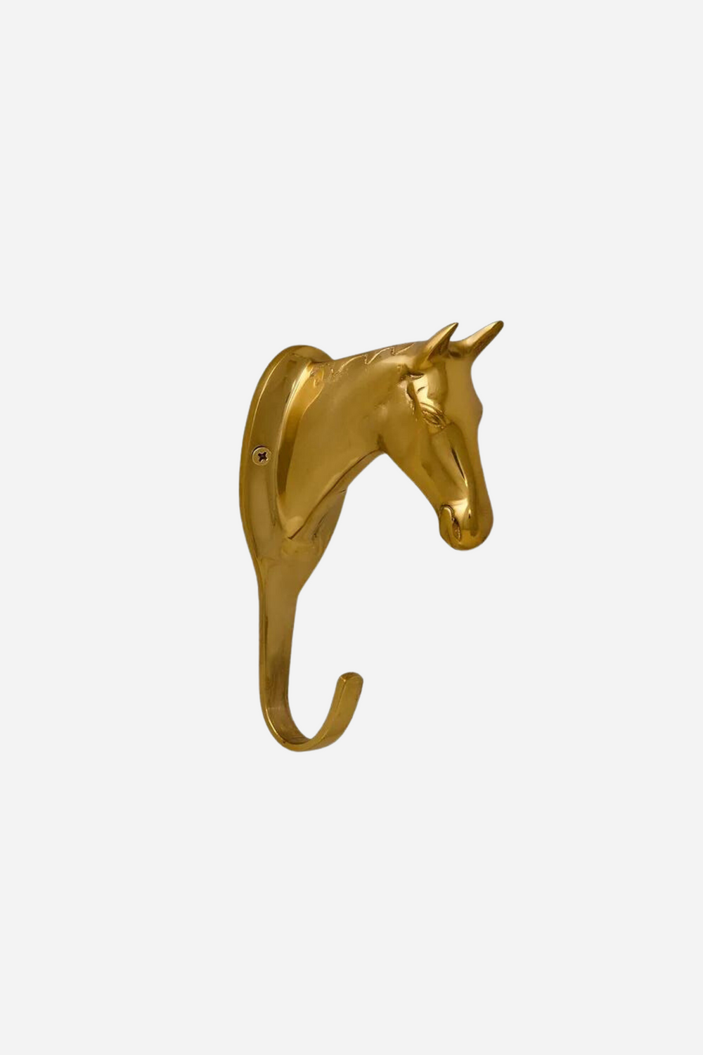 Nora Horse Head Hook - Gold