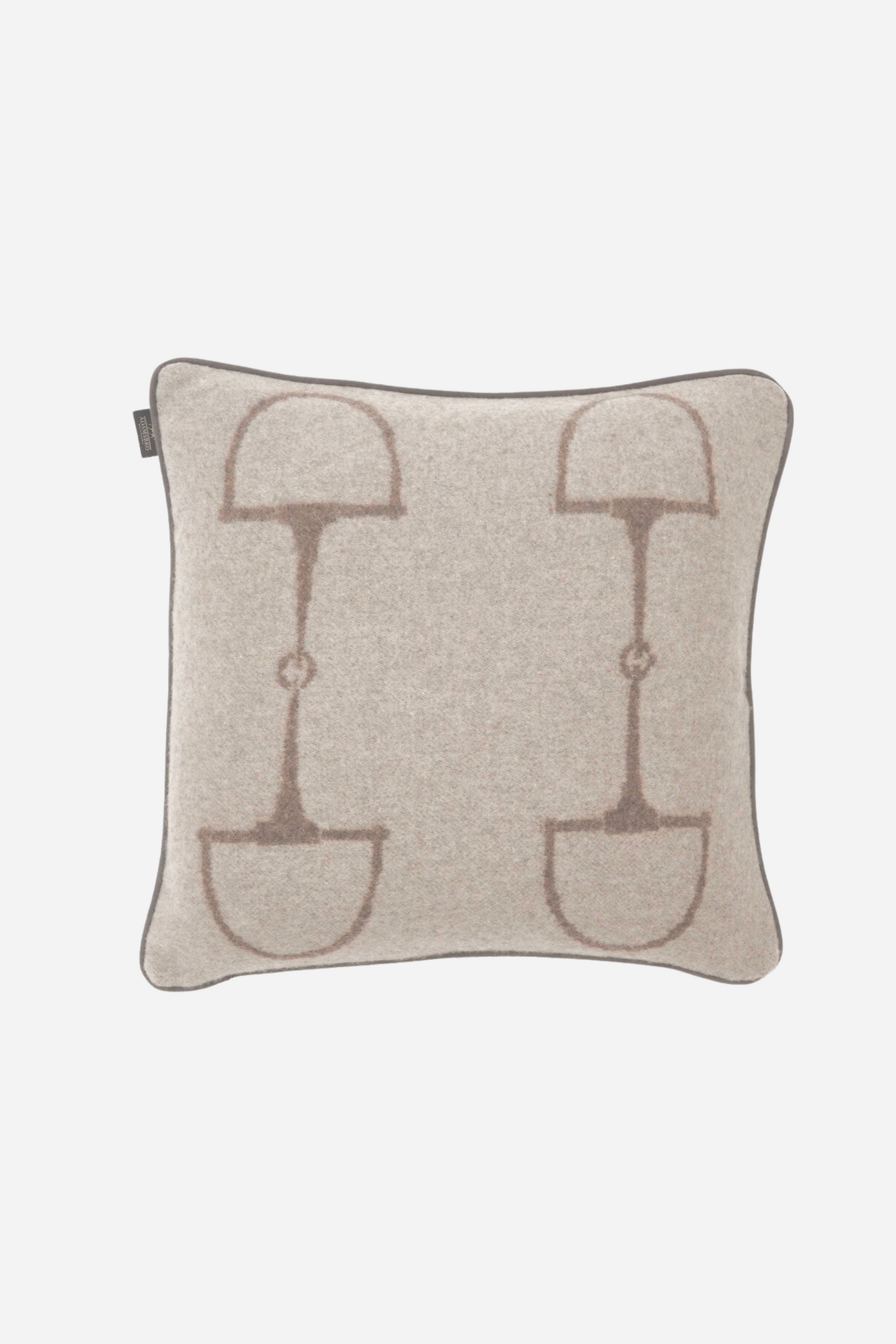 Equine Cashmere Pillow - Light Camel