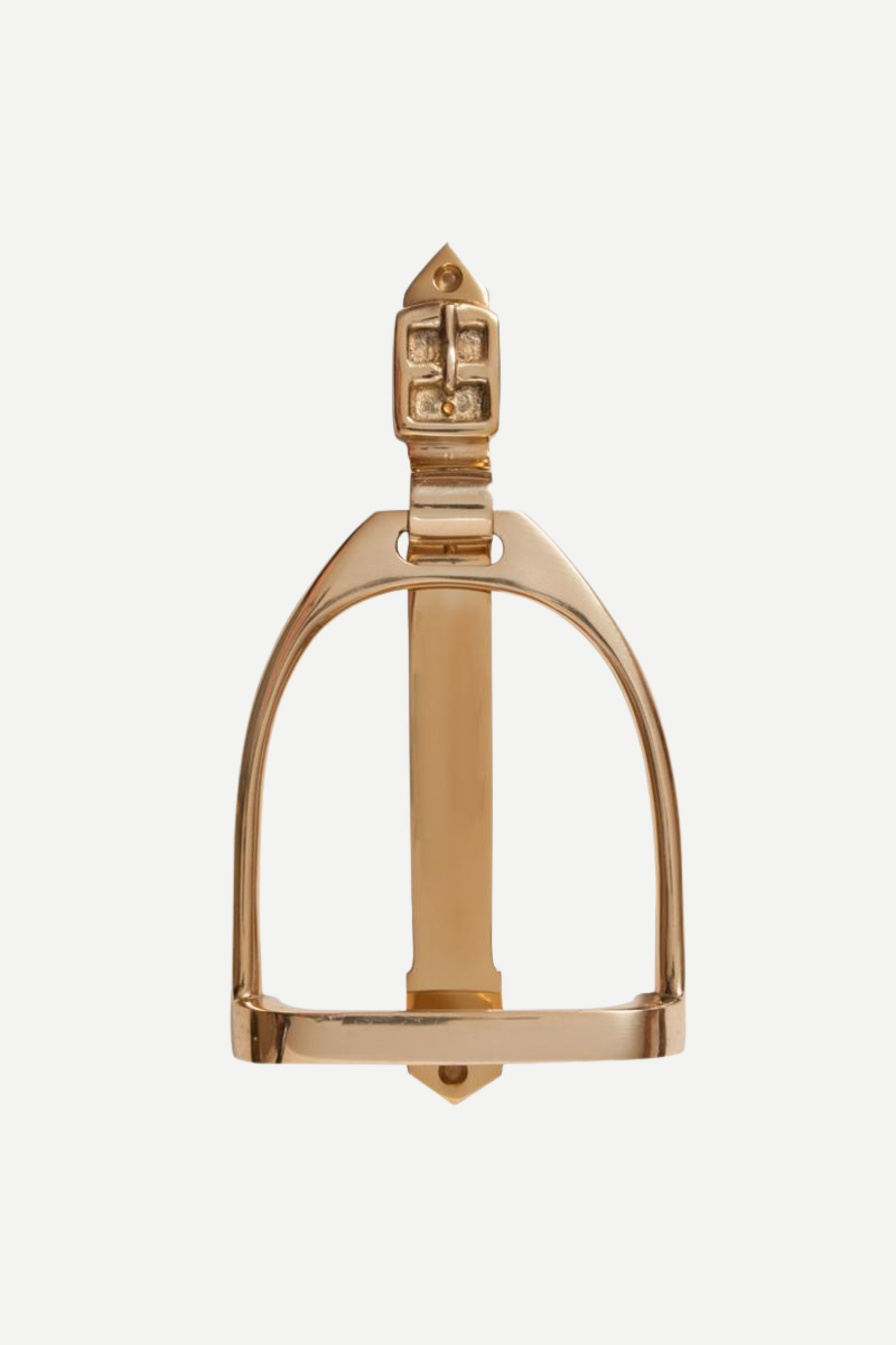 Stirrup Door Knocker - Brass